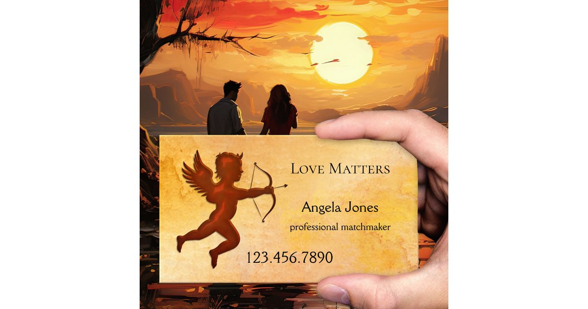 Cupid Matchmaker Appointment Business Card | Zazzle