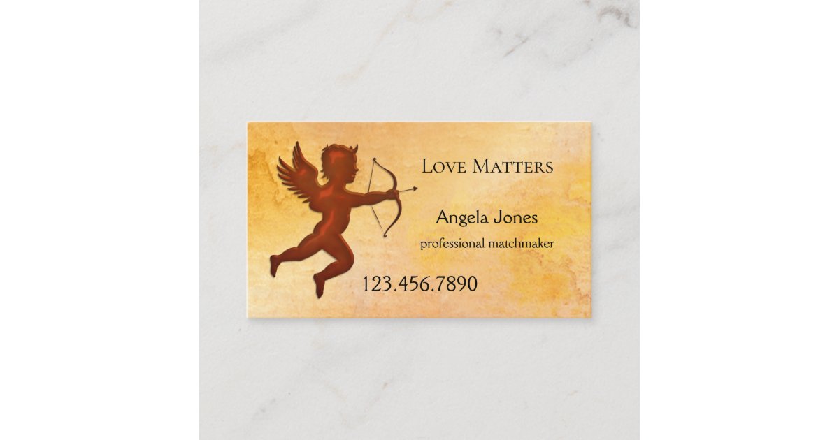 Cupid Matchmaker Appointment Business Card | Zazzle
