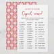 Cupid Name Game Valentine's day Party game | Zazzle