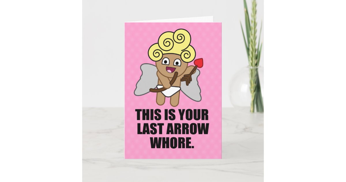 Cupid's Last arrow Holiday Card | Zazzle