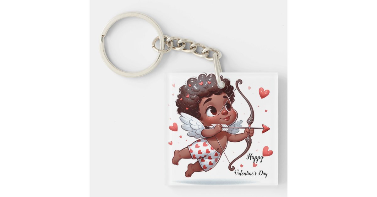 Cupid's Valentine's Day Keychain | Zazzle