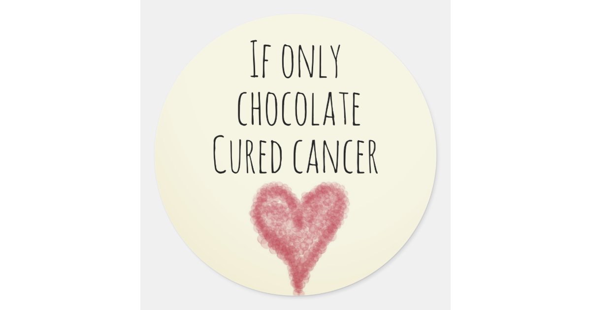 Cure Cancer Classic Round Sticker | Zazzle