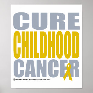 Childhood Cancer Awareness Posters & Prints | Zazzle