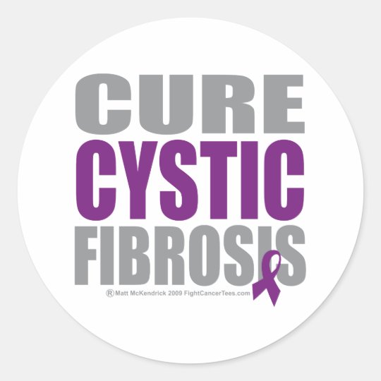 Cure Cystic Fibrosis Classic Round Sticker | Zazzle.com