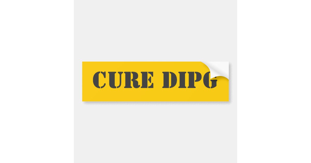 CURE DIPG BUMPER STICKER | Zazzle
