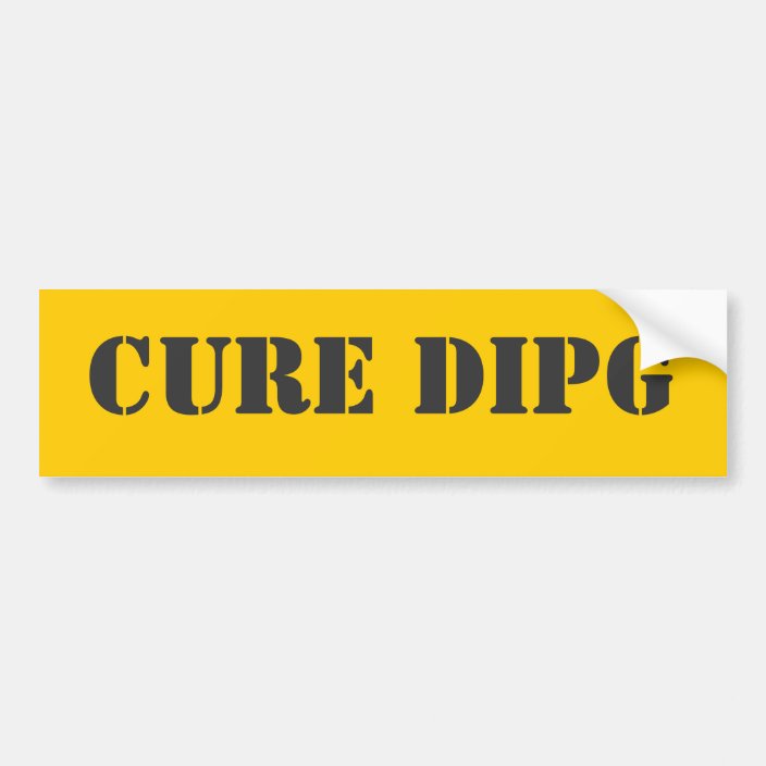 CURE DIPG BUMPER STICKER | Zazzle.com