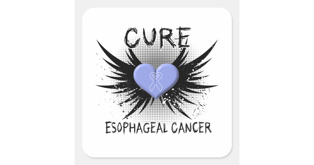 Cure Esophageal Cancer Square Sticker | Zazzle