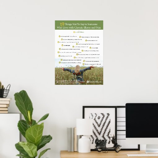 CureMyWife.com support for chronic illness & pain Poster | Zazzle