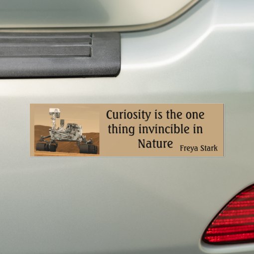 Curiosity Mars Rover Invincible NASA Bumper Sticke Bumper Sticker | Zazzle