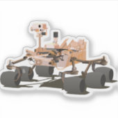 Curiosity Mars Rover Sticker | Zazzle