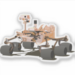 Curiosity Mars Rover Sticker | Zazzle