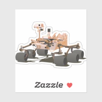 Curiosity Mars Rover Sticker | Zazzle