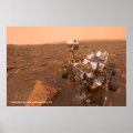 Curiosity Rover Mars Dusty Selfie at Mount Sharp Poster | Zazzle