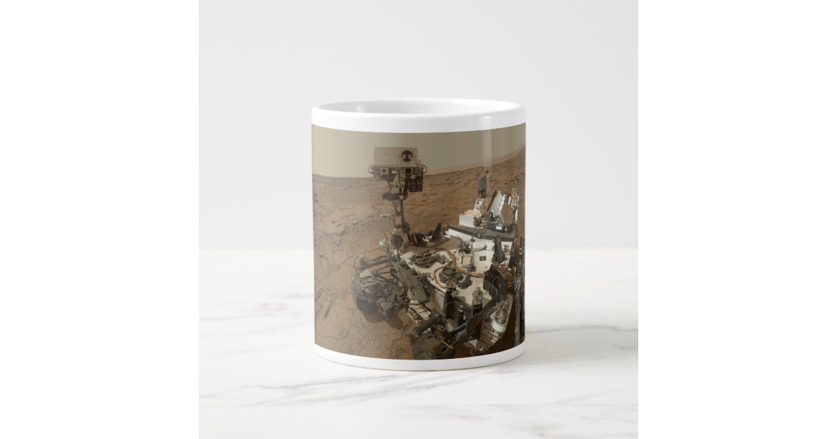 Curiosity Rover On The Surface Of Mars. Giant Coffee Mug | Zazzle