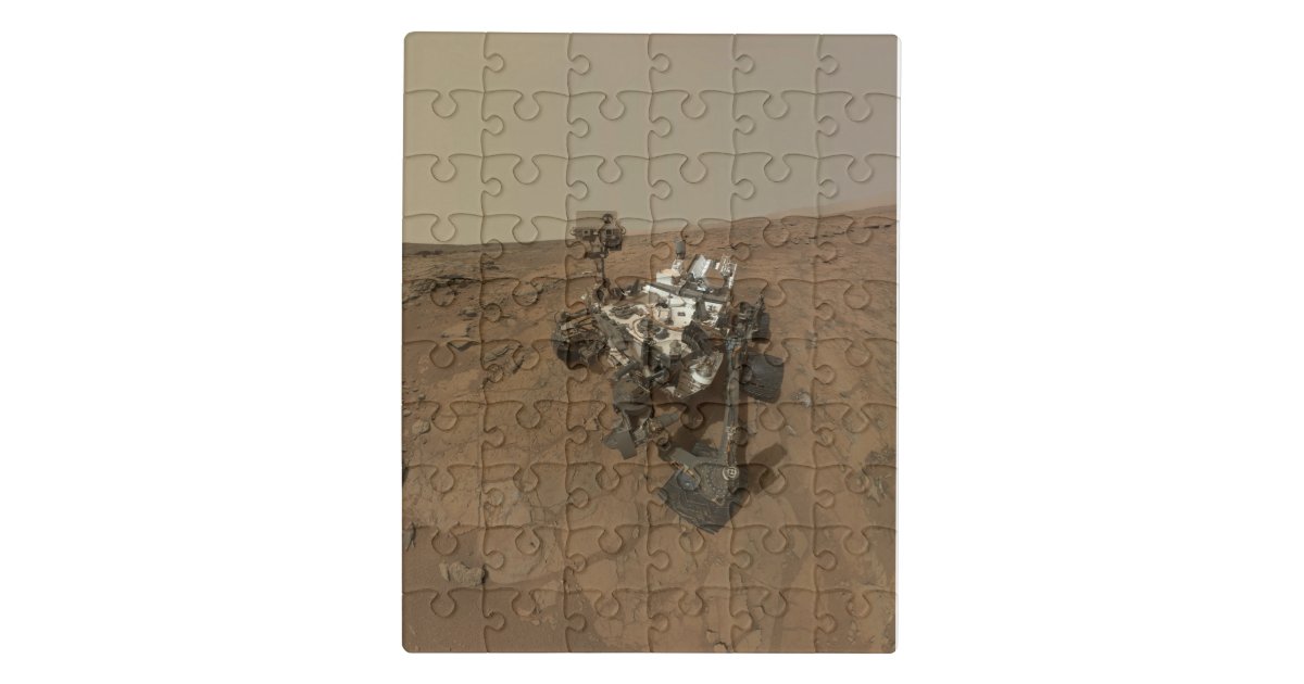 Curiosity Rover On The Surface Of Mars. Jigsaw Puzzle | Zazzle
