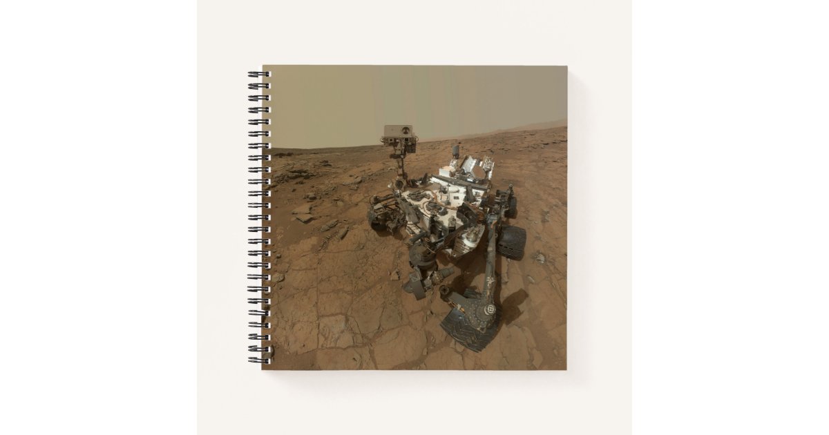 Curiosity Rover On The Surface Of Mars. Notebook | Zazzle