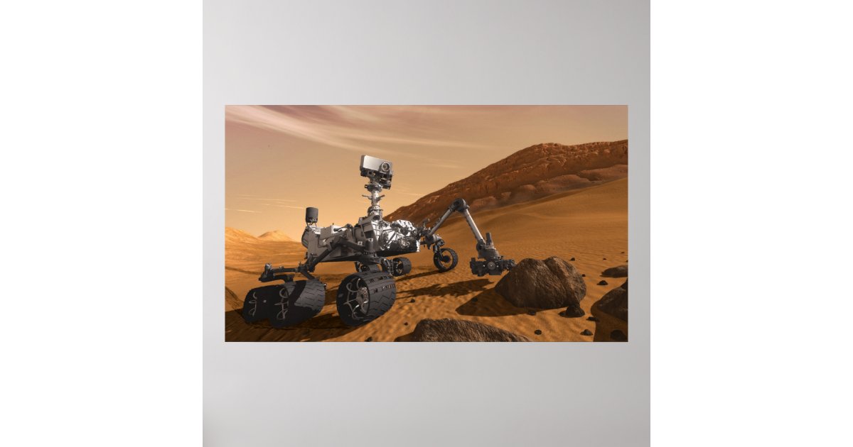 Curiosity: The Next Mars Rover Poster | Zazzle