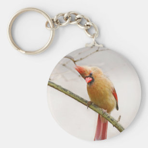 Cardinal Bird Keychains - No Minimum Quantity | Zazzle