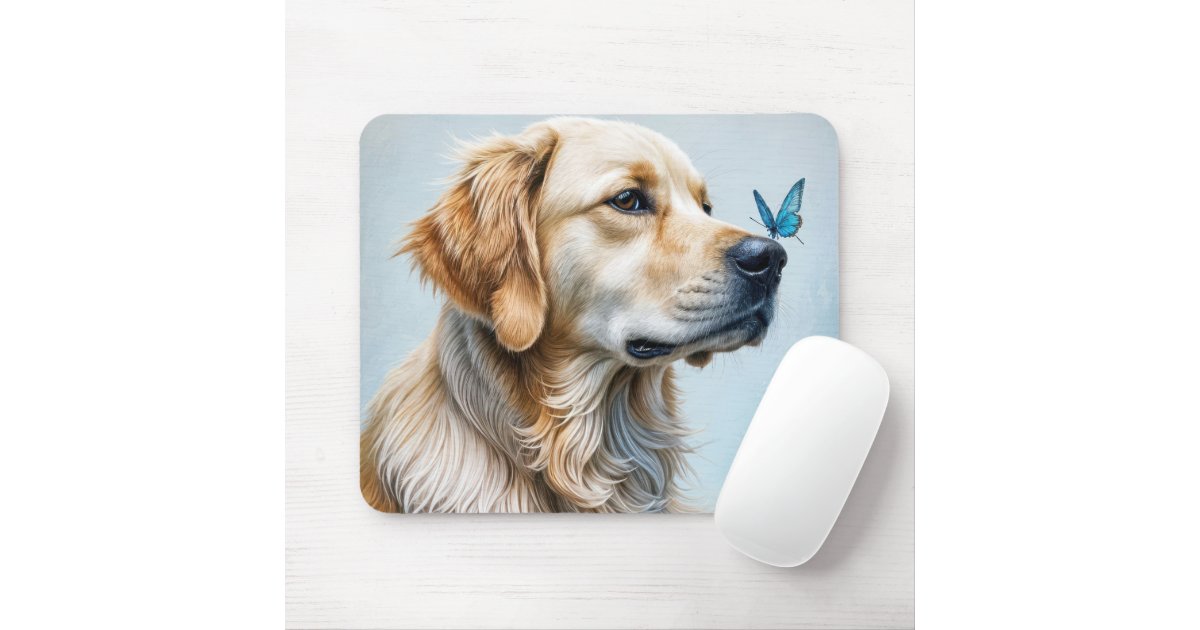 Curious Golden Retriever Mouse Pad | Zazzle