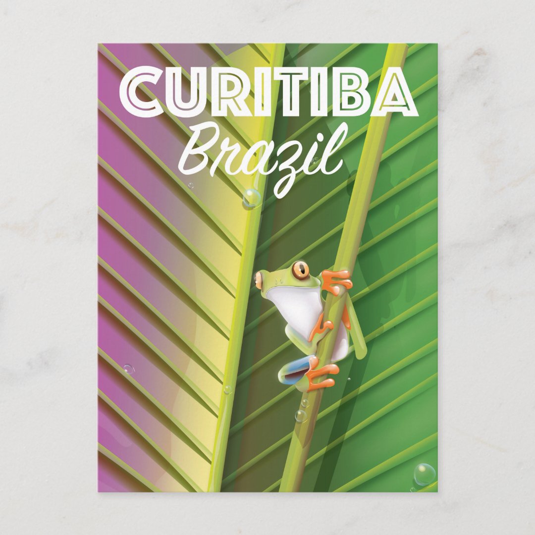 Curitiba, Brazil Travel poster Postcard | Zazzle