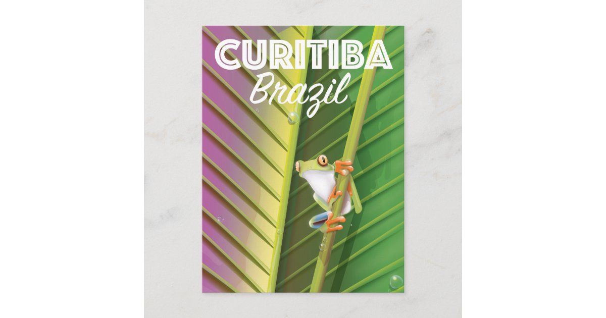 Curitiba, Brazil Travel poster Postcard | Zazzle