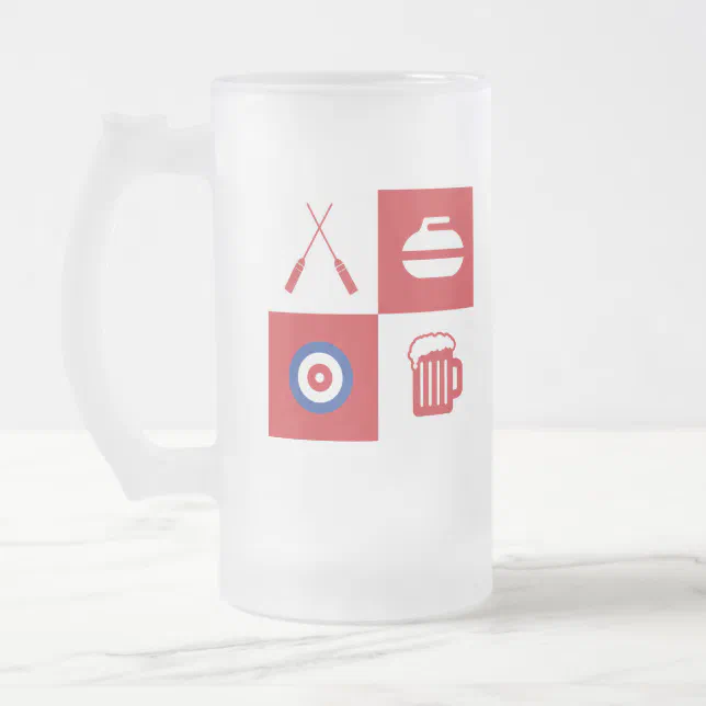 Curling beer mug | Zazzle