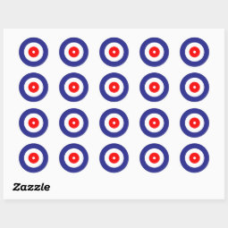 Curling Classic Round Sticker | Zazzle