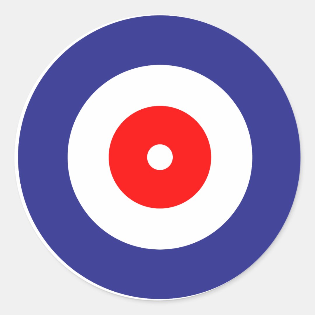 Curling Classic Round Sticker | Zazzle