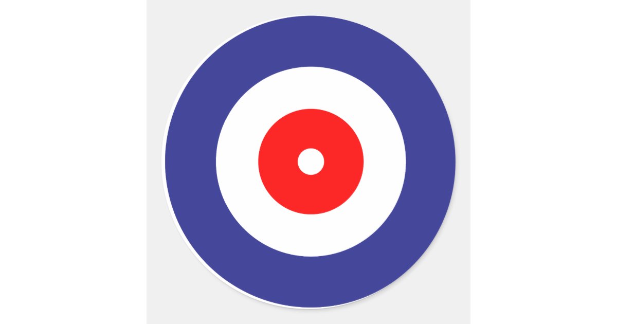 Curling Classic Round Sticker | Zazzle