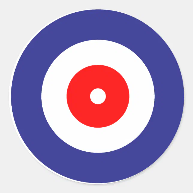 Curling Classic Round Sticker | Zazzle