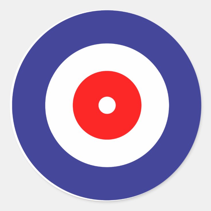 Curling Classic Round Sticker | Zazzle