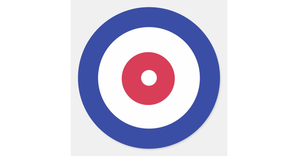 Curling Classic Round Sticker | Zazzle