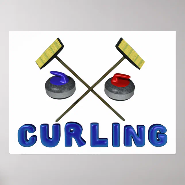 Curling Posters | Zazzle