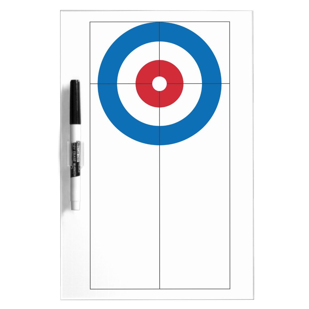 Curling rings dry erase whiteboard | Zazzle