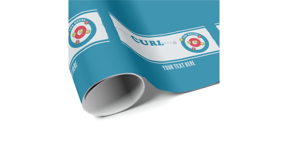 Curling sheet Curling stones Wrapping Paper | Zazzle