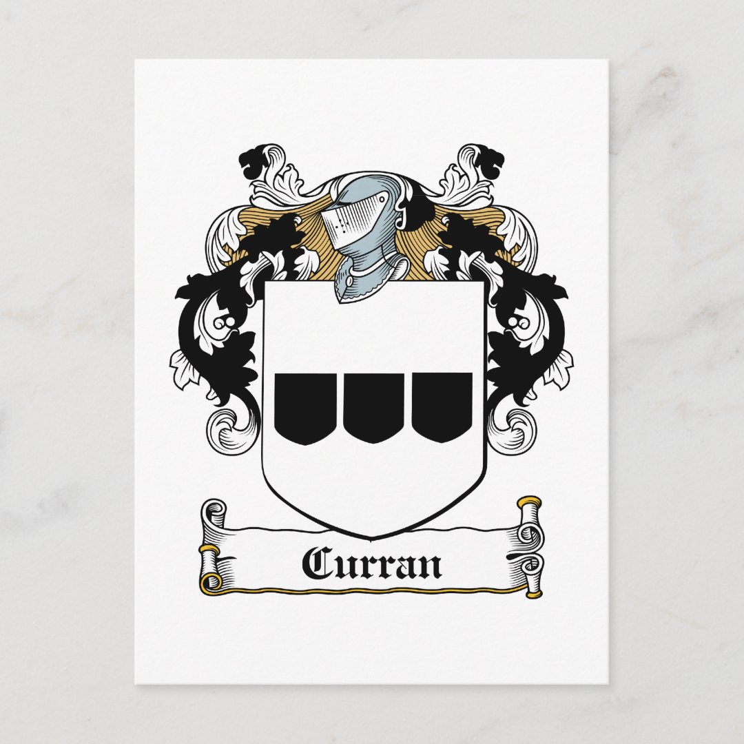 Curran Family Crest Postcard | Zazzle