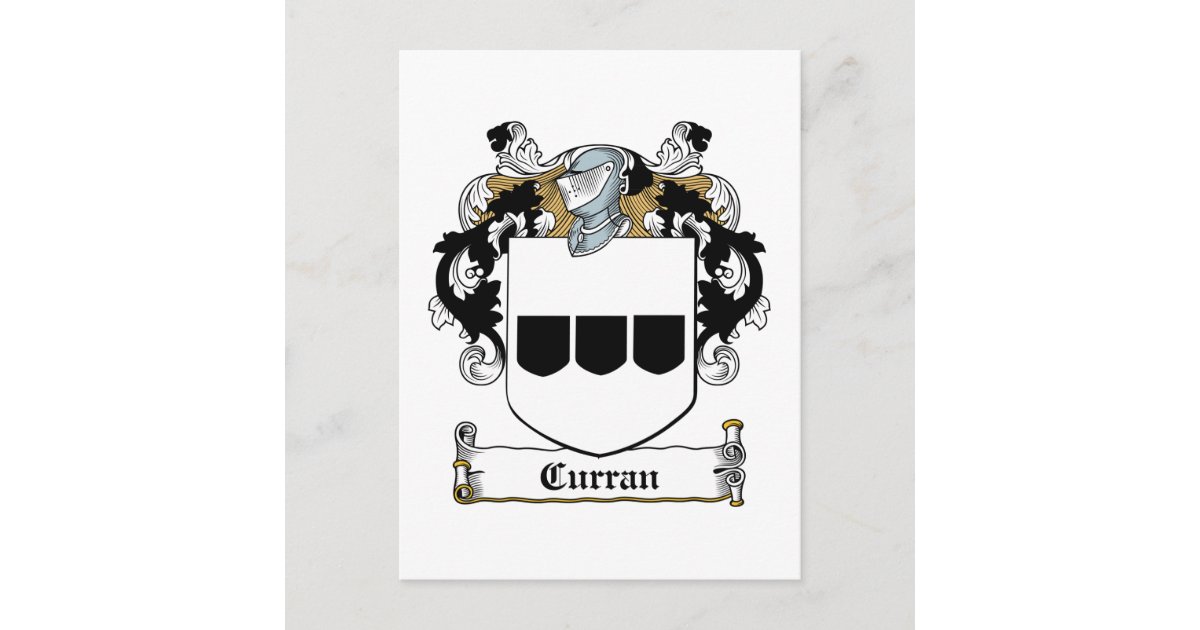 Curran Family Crest Postcard | Zazzle
