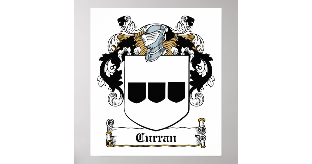Curran Family Crest Poster | Zazzle