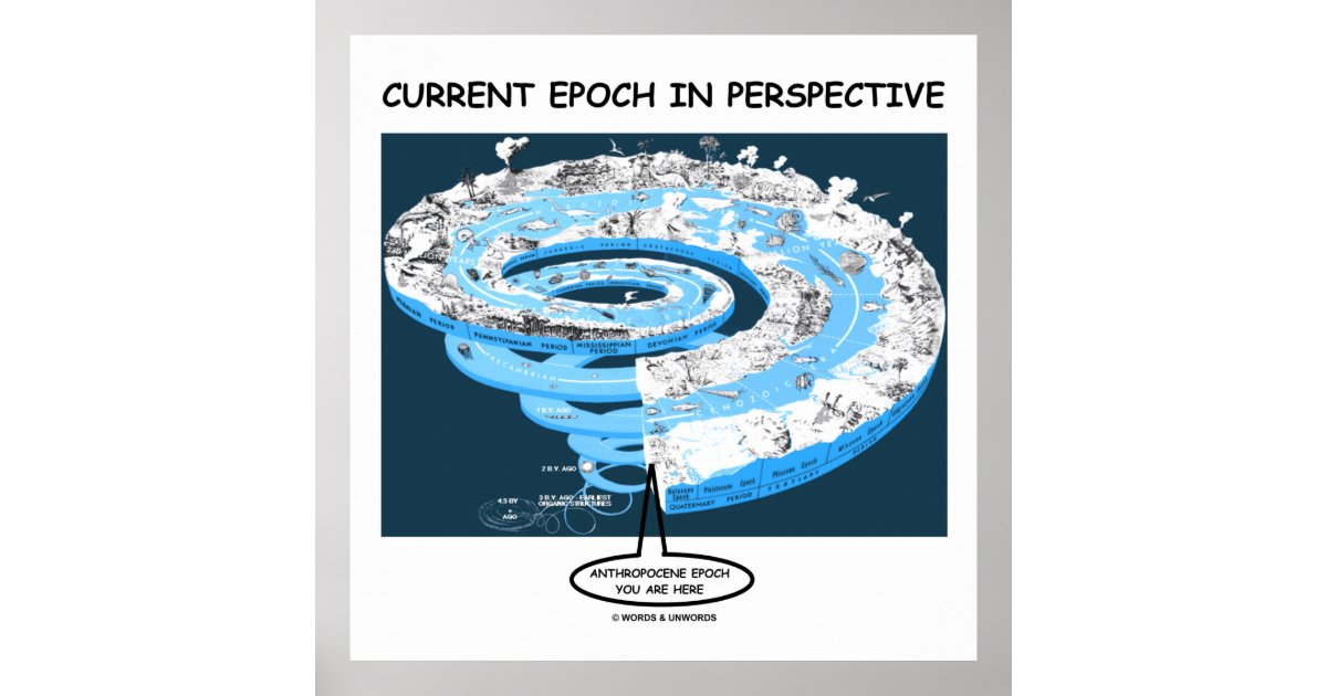 Current Epoch In Perspective Anthropocene Epoch Poster | Zazzle