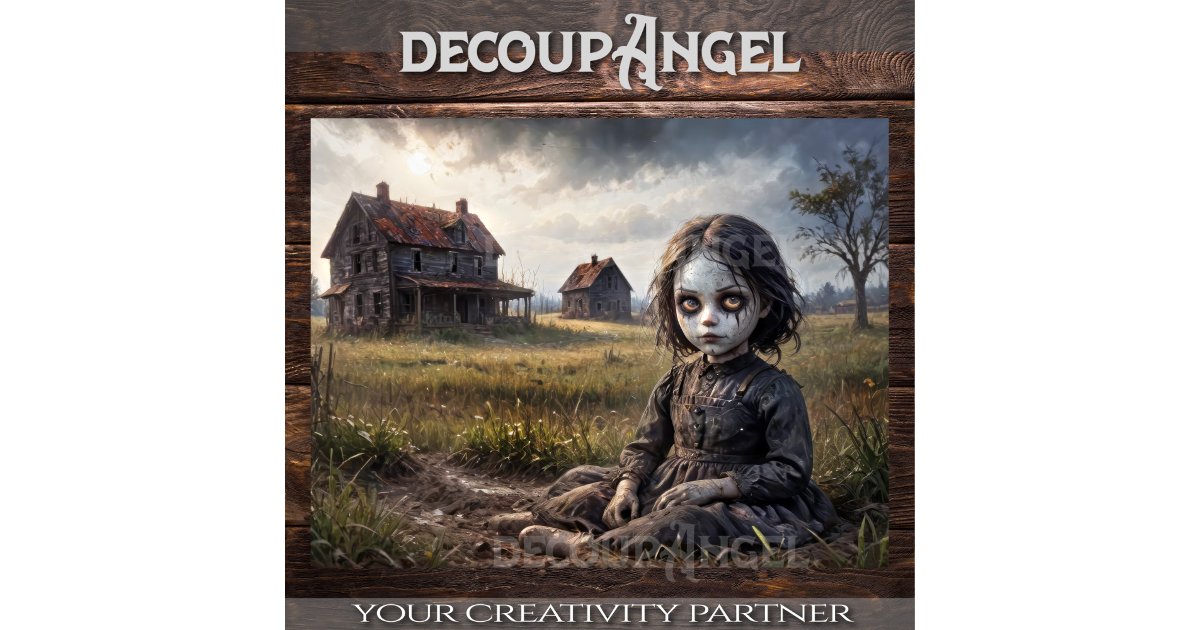 Cursed Girl in an Abandoned Yard Tissue Paper | Zazzle