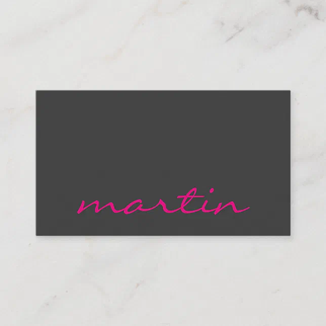 Cursive Text Business Card | Zazzle