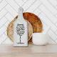 Cursive Wine Typography in black and white II Cutting Board | Zazzle