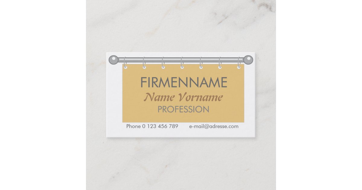 curtain business card | Zazzle