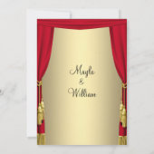 Curtains Theater Wedding Theme Invitation | Zazzle