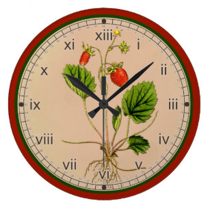 Strawberry Wall Clocks | Zazzle