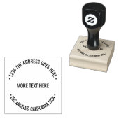Curved Text personalized custom made Rubber Stamp | Zazzle