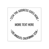 Curved Text personalized custom made Rubber Stamp | Zazzle