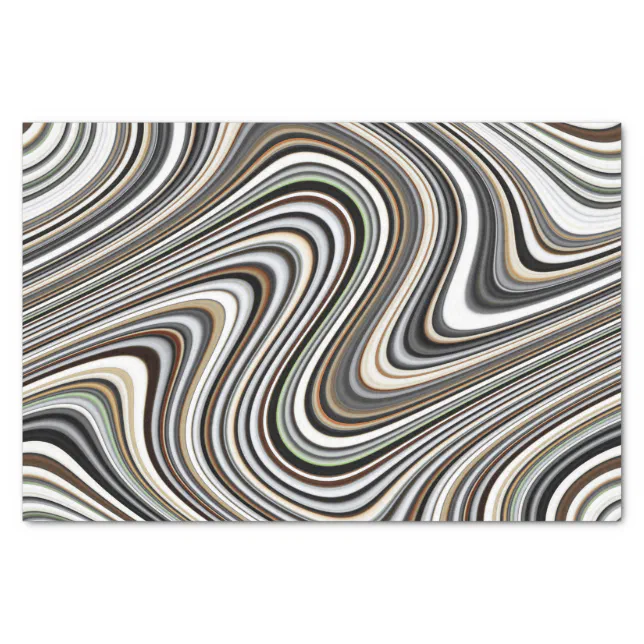 Curvy Abstract Shapes Tissue Paper | Zazzle