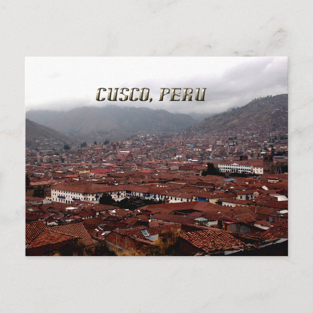 Cusco City Skyline Peru Postcard | Zazzle