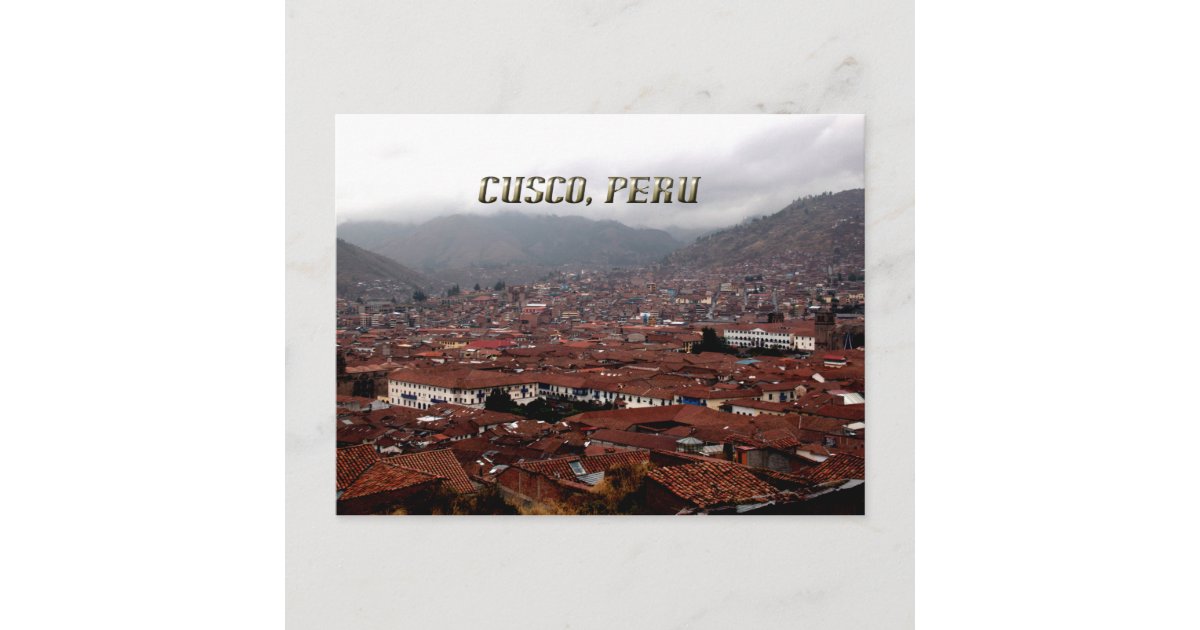 Cusco City Skyline Peru Postcard | Zazzle